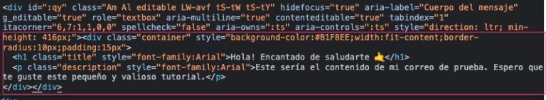 Como escribir correos con HTML y CSS en Gmail